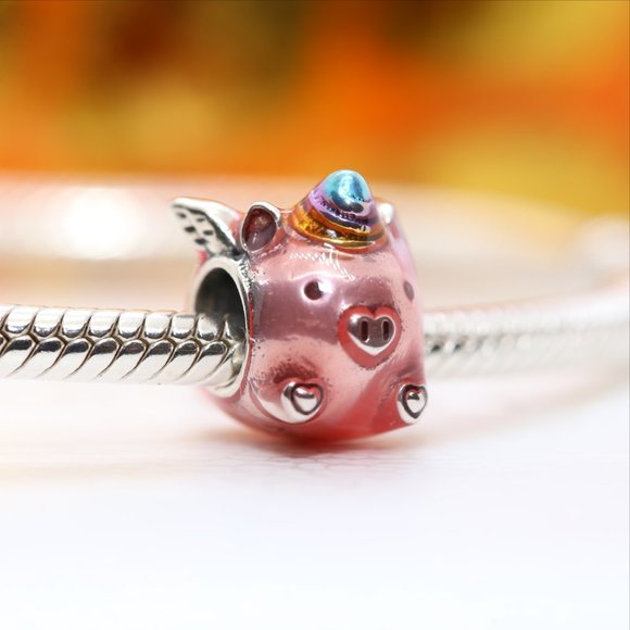 Pandora | Jewelry | Pandora Flying Unicorn Pig Charm 792573c | Poshmark